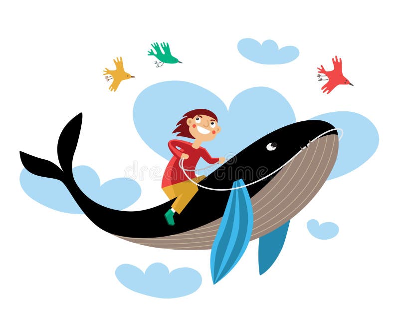 Riding Whale Stock Illustrations – 150 Riding Whale Stock Illustrations ...