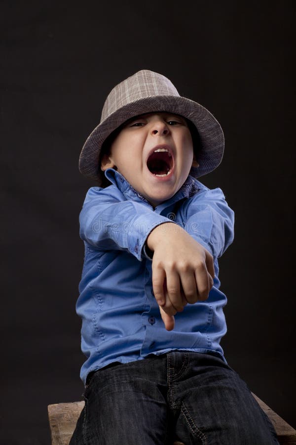 Boy shouts stock photo. Image of color, child, shout - 29868002