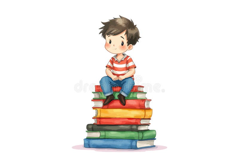 Watercolor Homework Boy Stock Illustrations – 255 Watercolor Homework ...