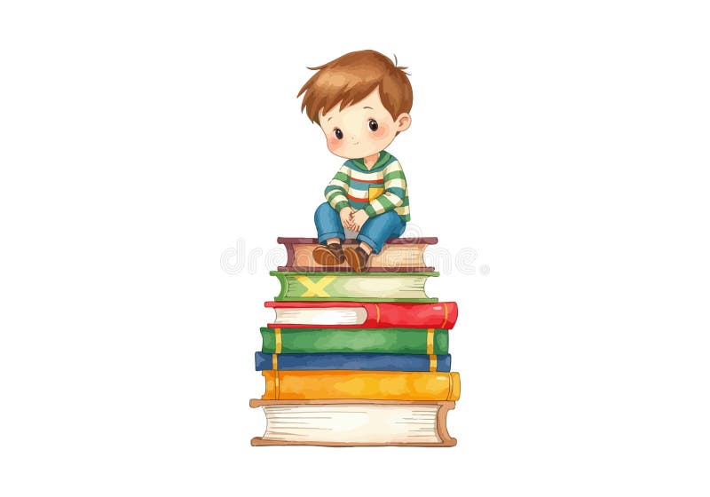 Watercolor Homework Boy Stock Illustrations – 244 Watercolor Homework ...