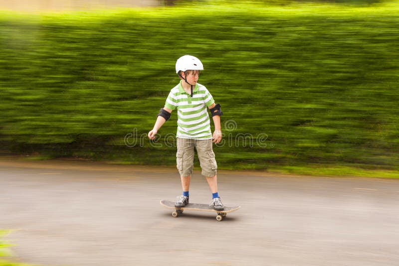 Boy skating with speed stock image. Image of speed, clothing - 35454567