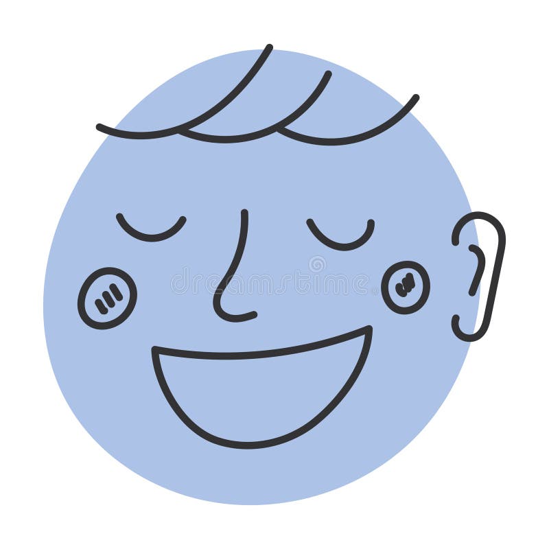 Boy Sketch Icon Hand Draw Vector Stock Vector - Illustration of star ...