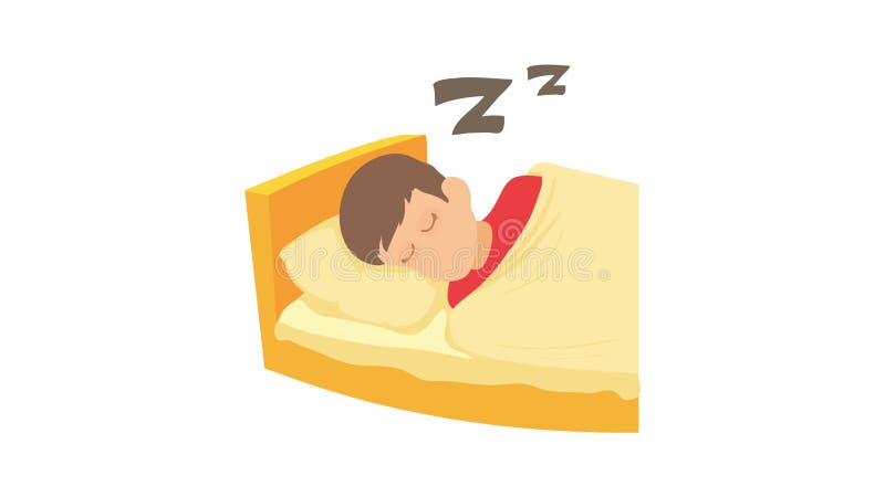 Boy Sleeping Icon Animation Stock Footage - Video of little, male ...