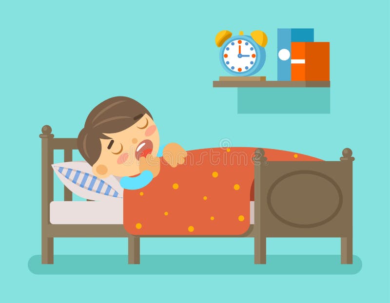 Boy Bedtime stock vector. Illustration of illustration - 10848275