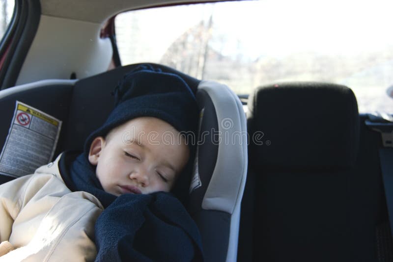 Boy sleeping in car stock image. Image of warm, child - 4224549