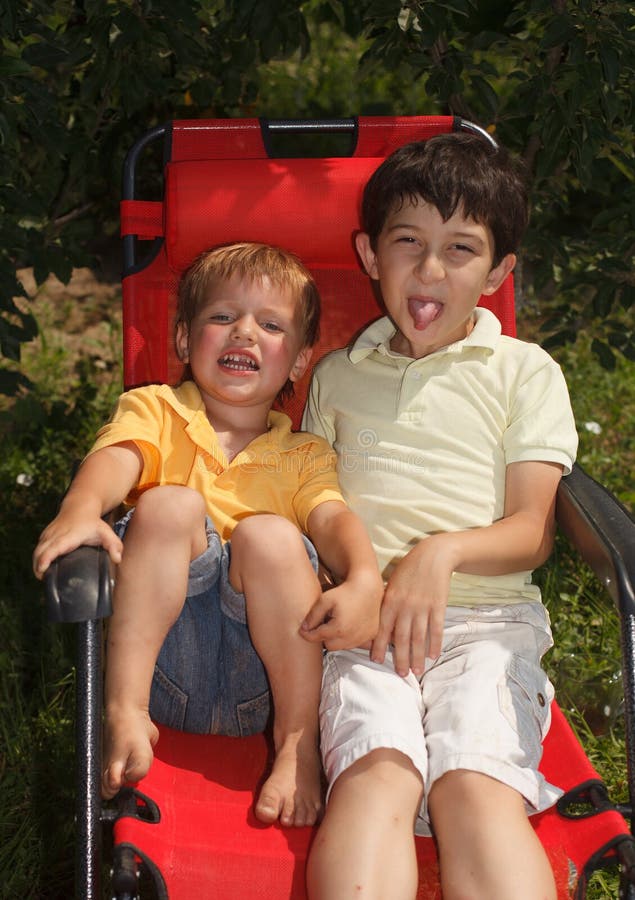 Boy Smile by Tropical Water Poolside Stock Image - Image of blue ...