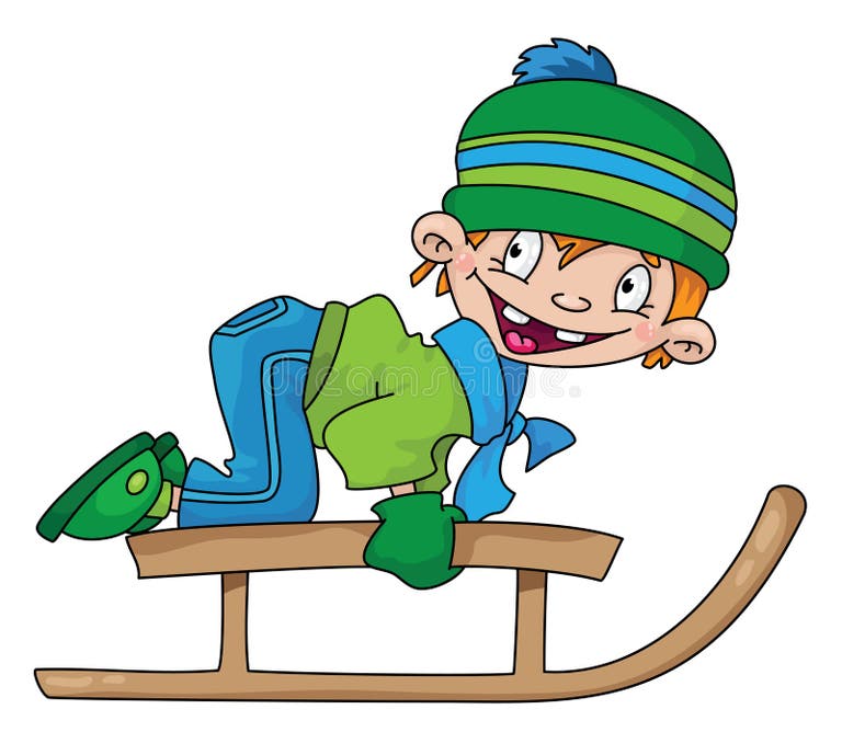 Sled Cartoon Snow Stock Illustrations – 9,518 Sled Cartoon Snow Stock ...