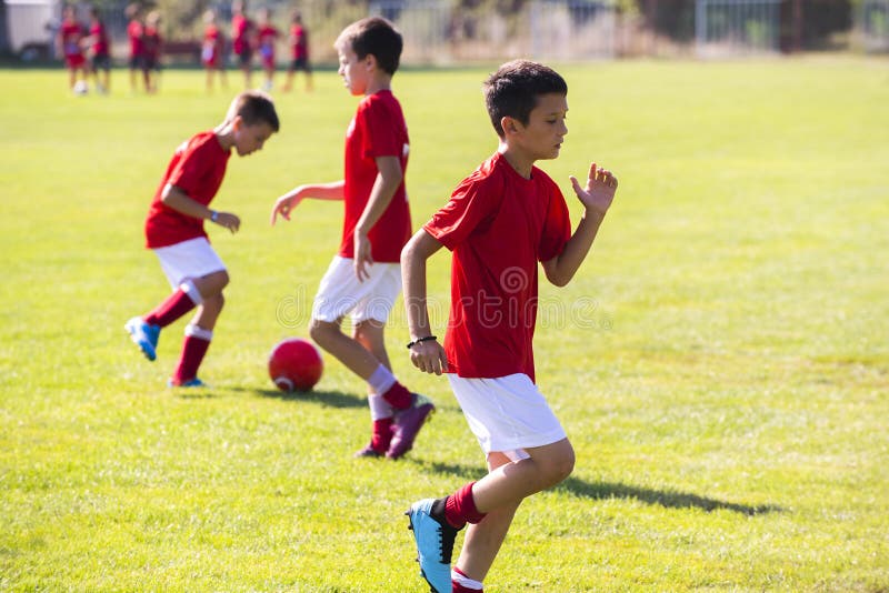 Boy Soccer Player in Training Stock Image - Image of practice, ball ...