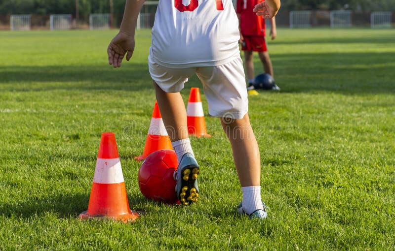 Boy Soccer Player in Training Stock Image - Image of soccer, player ...