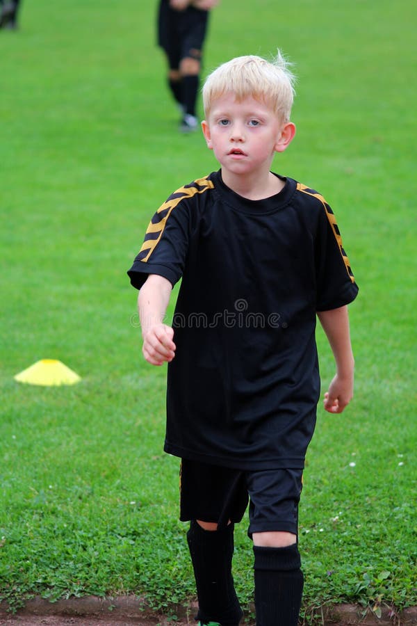The boy soccer player stock image. Image of blond, person - 47852085