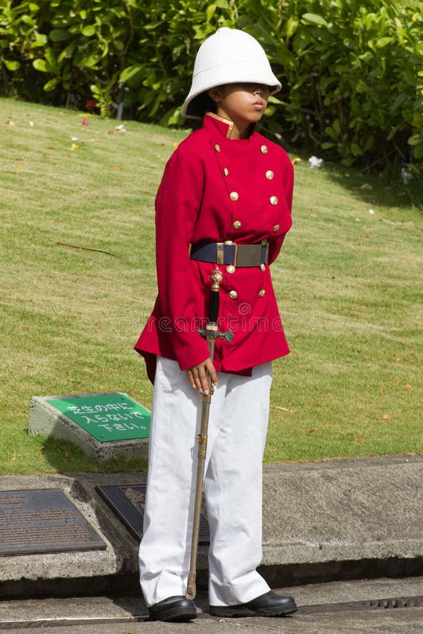 Boy Soldier editorial photography. Image of king, oahu - 19863107