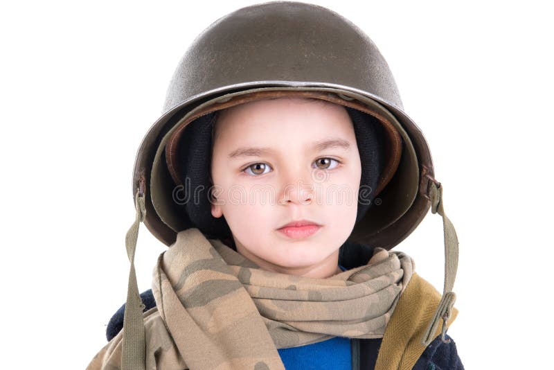 Boy soldier stock image. Image of alone, white, cute - 53821491