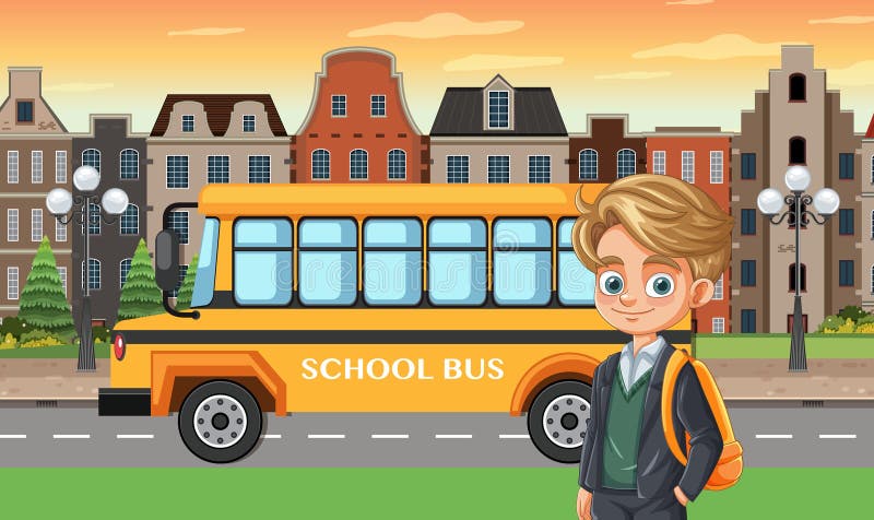 Boy standing stock vector. Illustration of education - 332061674