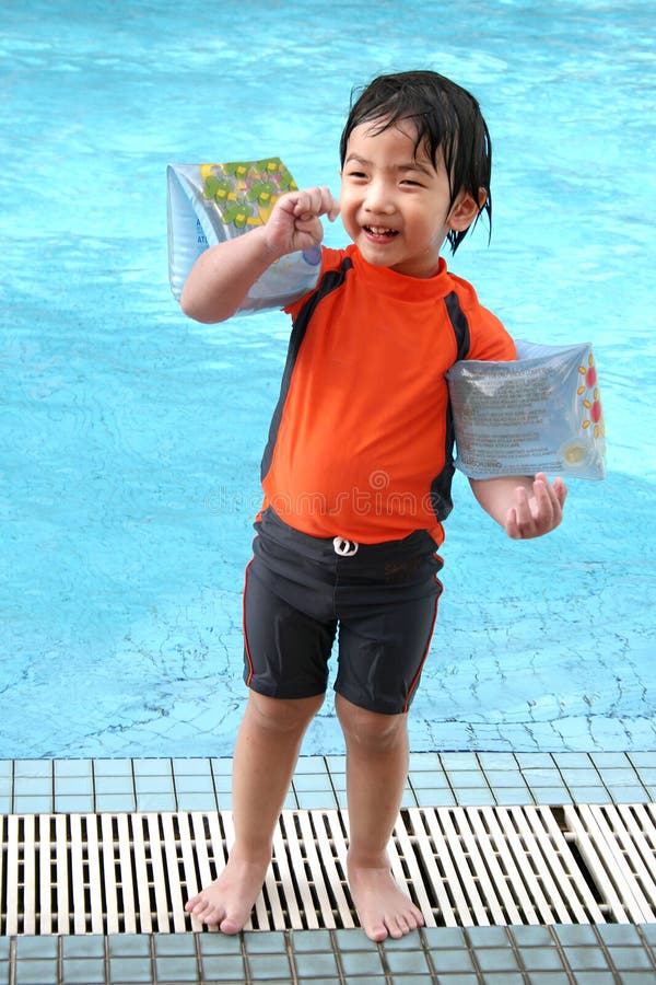 Boy Standing Front Pool Stock Photos - Free & Royalty-Free Stock Photos ...