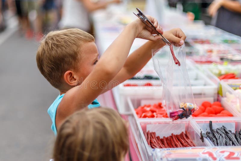Boy Street Fruit Market Spain Stock Photos - Free & Royalty-Free Stock ...