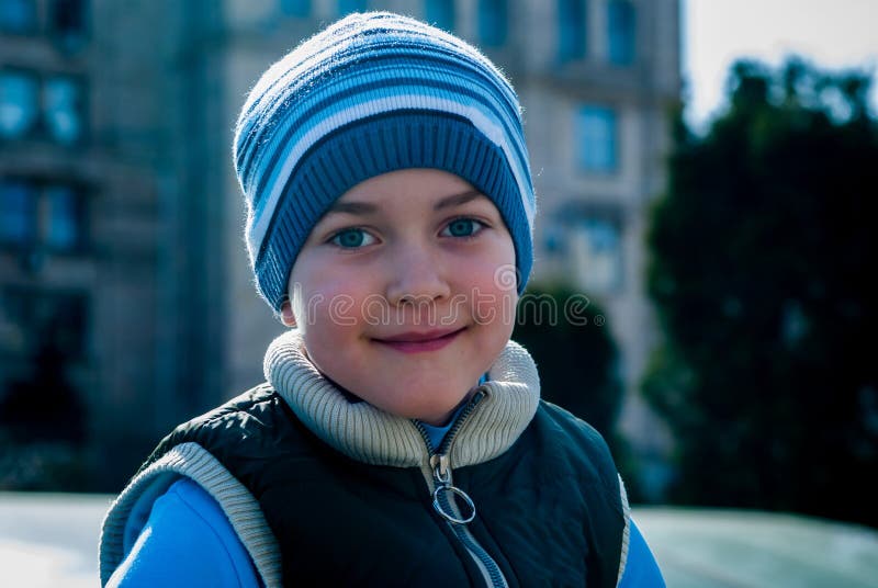 Boy on the street, Portrait of a boy.on a walk model