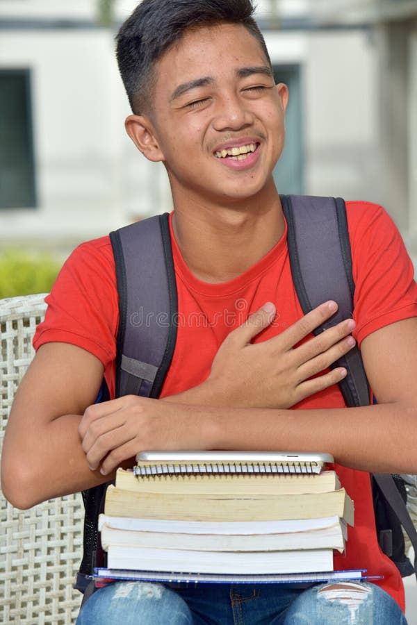 A Boy Student Laughing stock photo. Image of happiness - 146652510