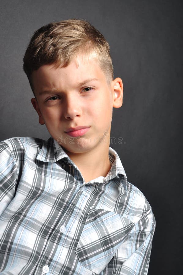 Boy in the studio stock photo. Image of schoolboy, portrait - 28187930