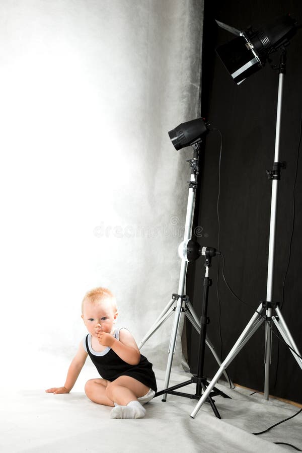 Boy in the studio stock photo. Image of equipment, child - 2887716