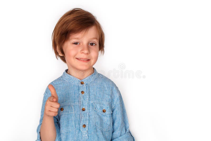 Boy Studio Standing Isolated on Grey Pointing at Camera Cool Stock ...