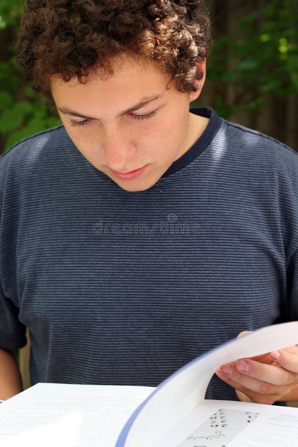 Boy studying stock image. Image of study, school, teen - 139453