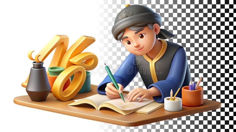 Boy Studying Book Education and Learning Process Png Transparent Image ...