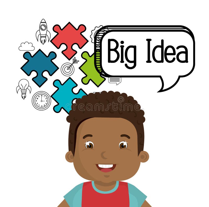 Boy Studying Isolated Icon Design Stock Illustration - Illustration of ...