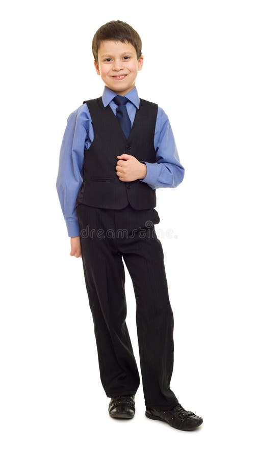 Boy in suit stock image. Image of isolated, expression - 47670085