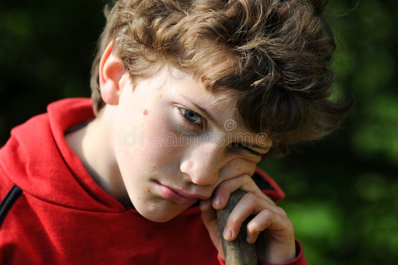 Boy sulking stock photo. Image of pout, attitude, problem - 9461258