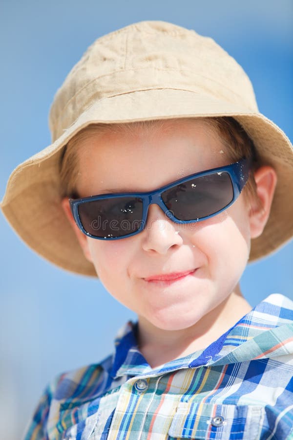 Boy in sun glasses stock image. Image of summer, youth - 19870669