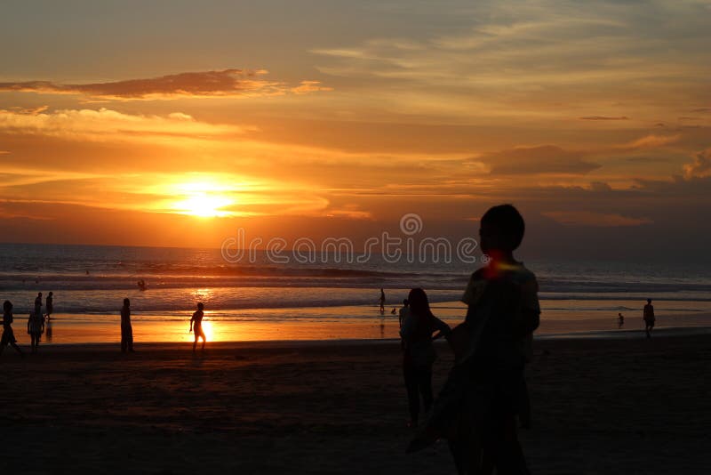 Boy with a sunset stock photo. Image of little, asia - 57304658