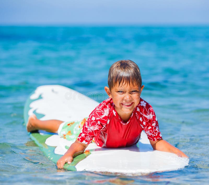 Boy with surf stock image. Image of recreation, leisure - 53245843
