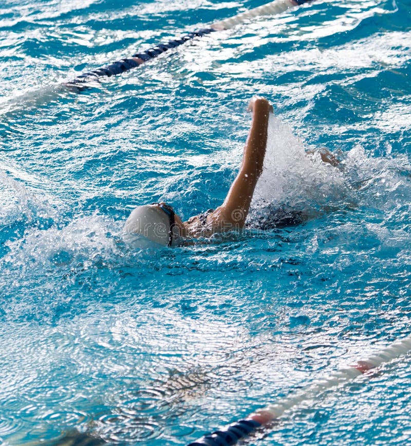 Boy on a Swim in a Sports Pool Editorial Stock Photo - Image of swimmer ...