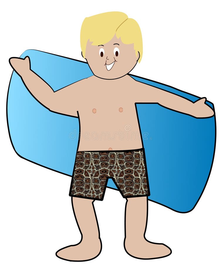 Cartoon Drying Body With Towel