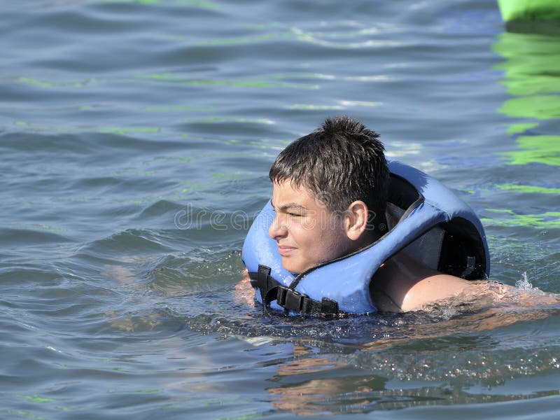 Boy in Swimming in the Mediterranean Sea Stock Photo - Image of sport ...