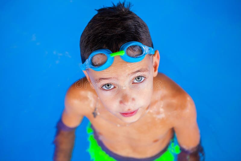 Boy in swimming pool stock photo. Image of small, child - 88345044