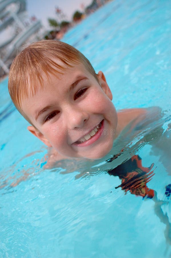 Boy Swimming in Swimming Pool Stock Photo - Image of pool, happy: 3105652