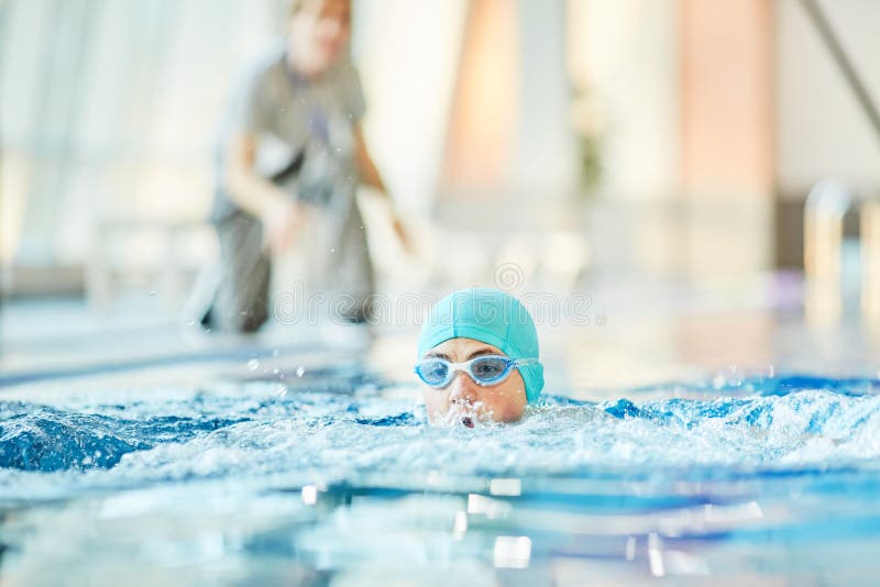Boy swimming stock image. Image of swimming, swim, adolescent - 108562239