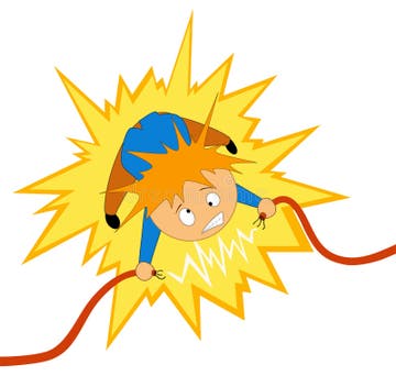 Cartoon Electric Shock Stock Illustrations – 4,567 Cartoon Electric ...