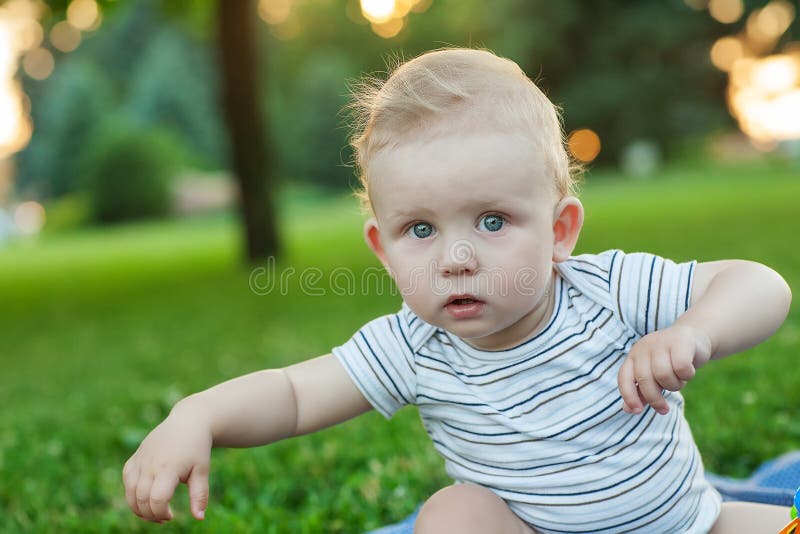 Boy take rest stock photo. Image of kiss, outdoor, little - 41970310