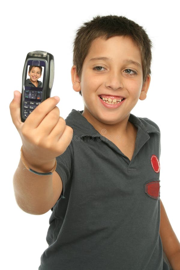 Boy Taking a Photo with a Cell Stock Photo - Image of male, real: 2750186