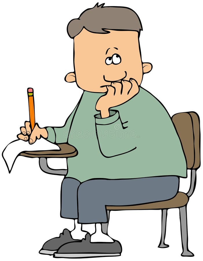 Taking A Test Cartoon