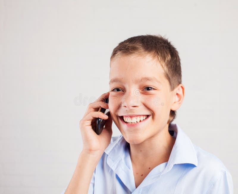 Boy talking phone stock image. Image of face, internet - 153194671