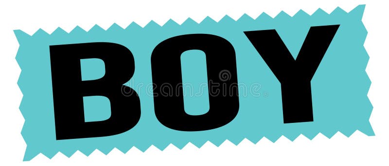 BOY Text Written on Blue-black Stamp Sign Stock Illustration ...