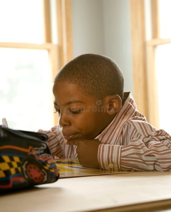 Boy thinking stock photo. Image of dicovering, young, letters - 1169564