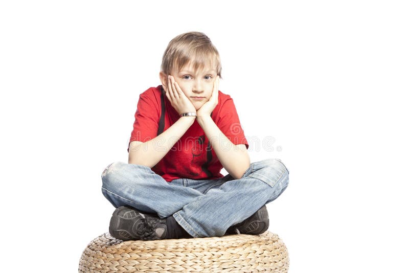 Boy Thinking - Free Photo from StockFreeImages