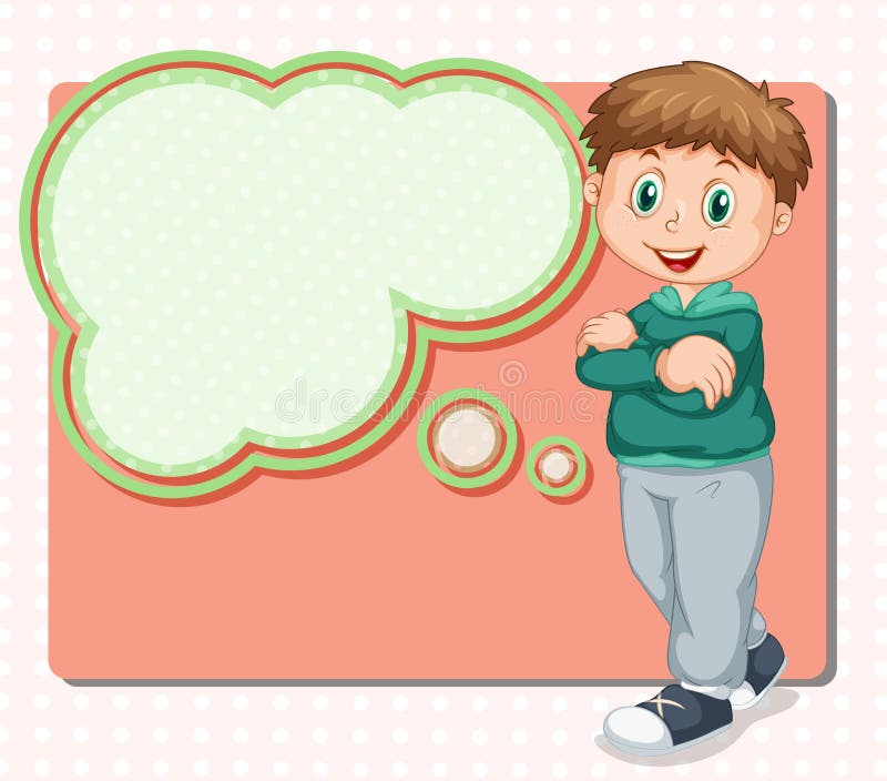 A Boy Thinking with Empty Callouts Stock Vector - Illustration of ... A Boy Thinking with Empty Callouts Stock Vector - Illustration of ...
