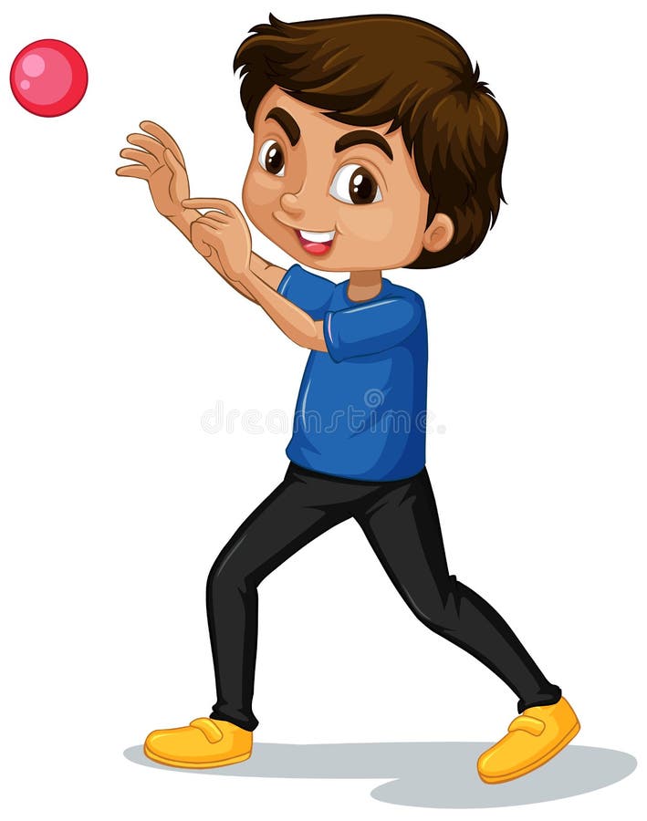 Boy Throwing Ball Stock Illustrations – 492 Boy Throwing Ball Stock ...