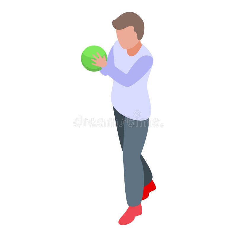 Man Throwing Bowling Ball Line Icon, Bowling Concept, Bowling Player ...