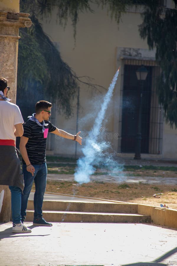 A Boy Throwing a Rocket that Flies by Day Editorial Image - Image of ...
